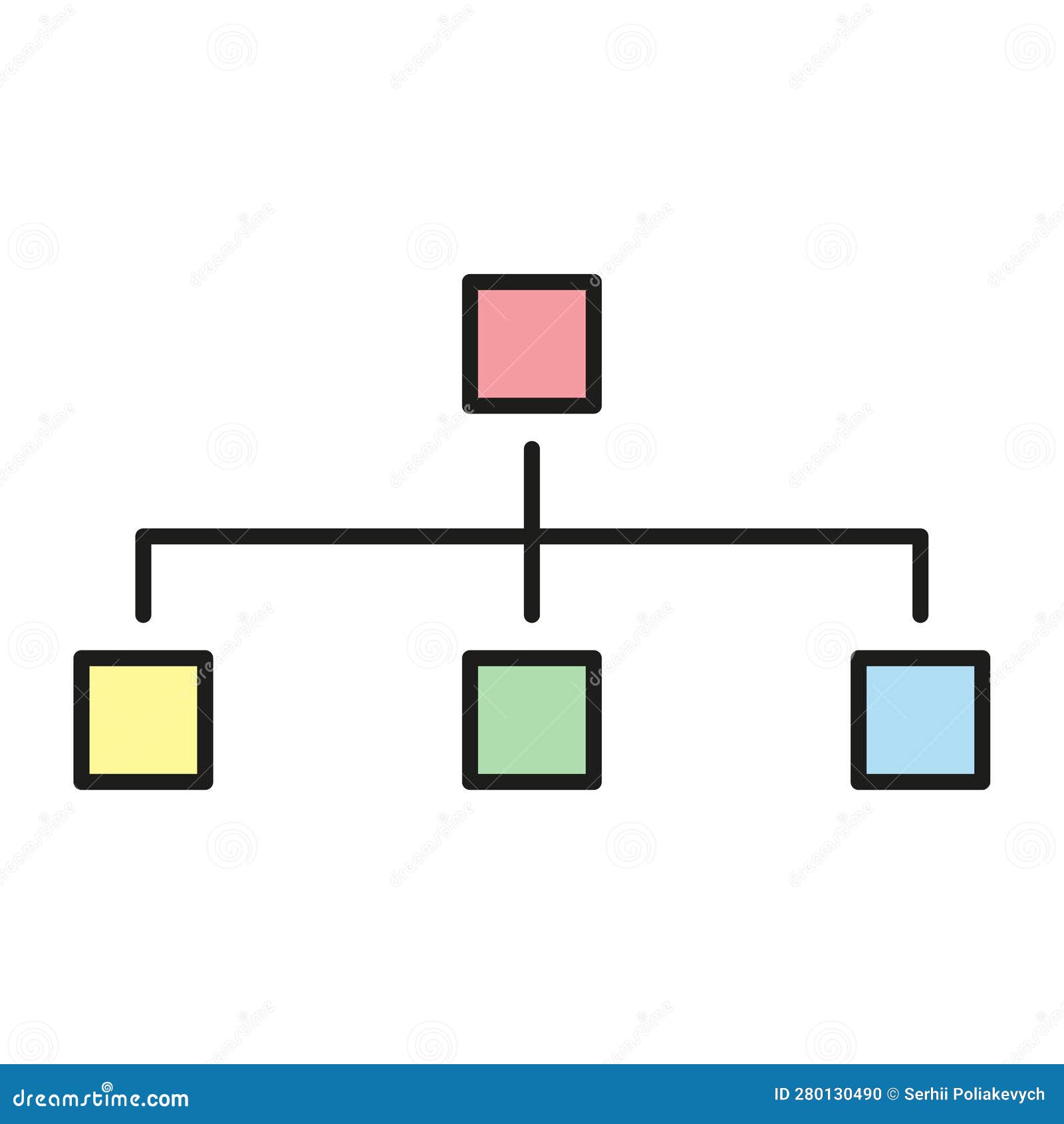 Organization Chart Icon. Vector Illustration. Stock Image Stock Vector ...