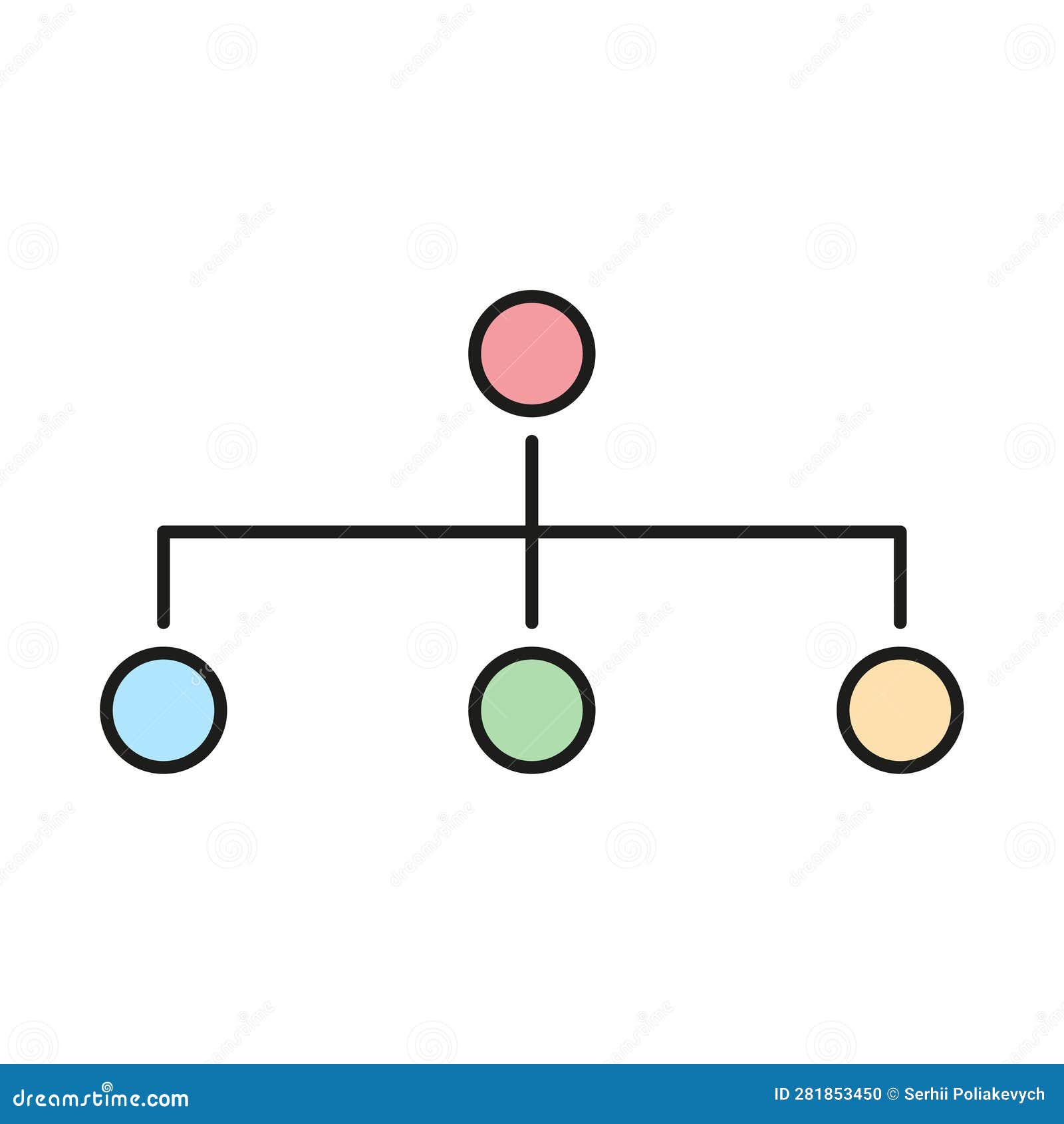 Organization Chart Icon. Vector Illustration. Stock Image Stock Vector ...