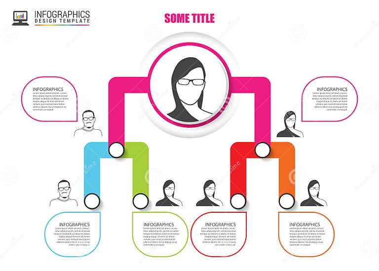 Organization Chart Infographics Design. Infographics Stock Vector ...