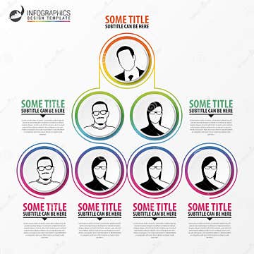 Organization Chart Infographics Design. Infographics Stock Vector ...