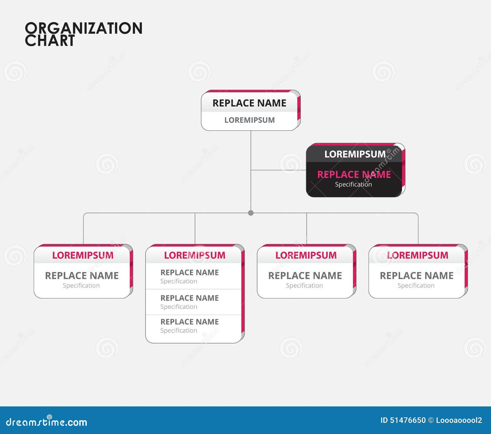 Organization Chart Infographics with Tree. Vector Illustration Stock ...