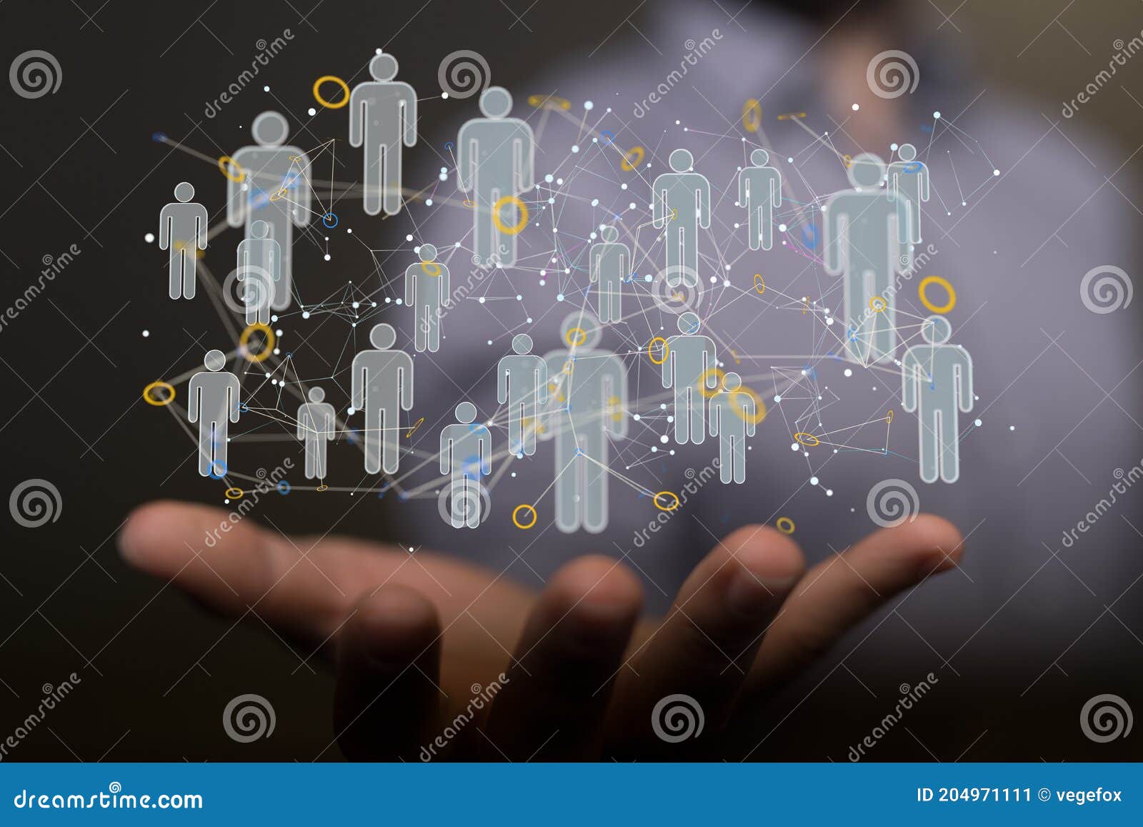 Organization Chart Team Concept Networking Stock Image - Image of bond ...