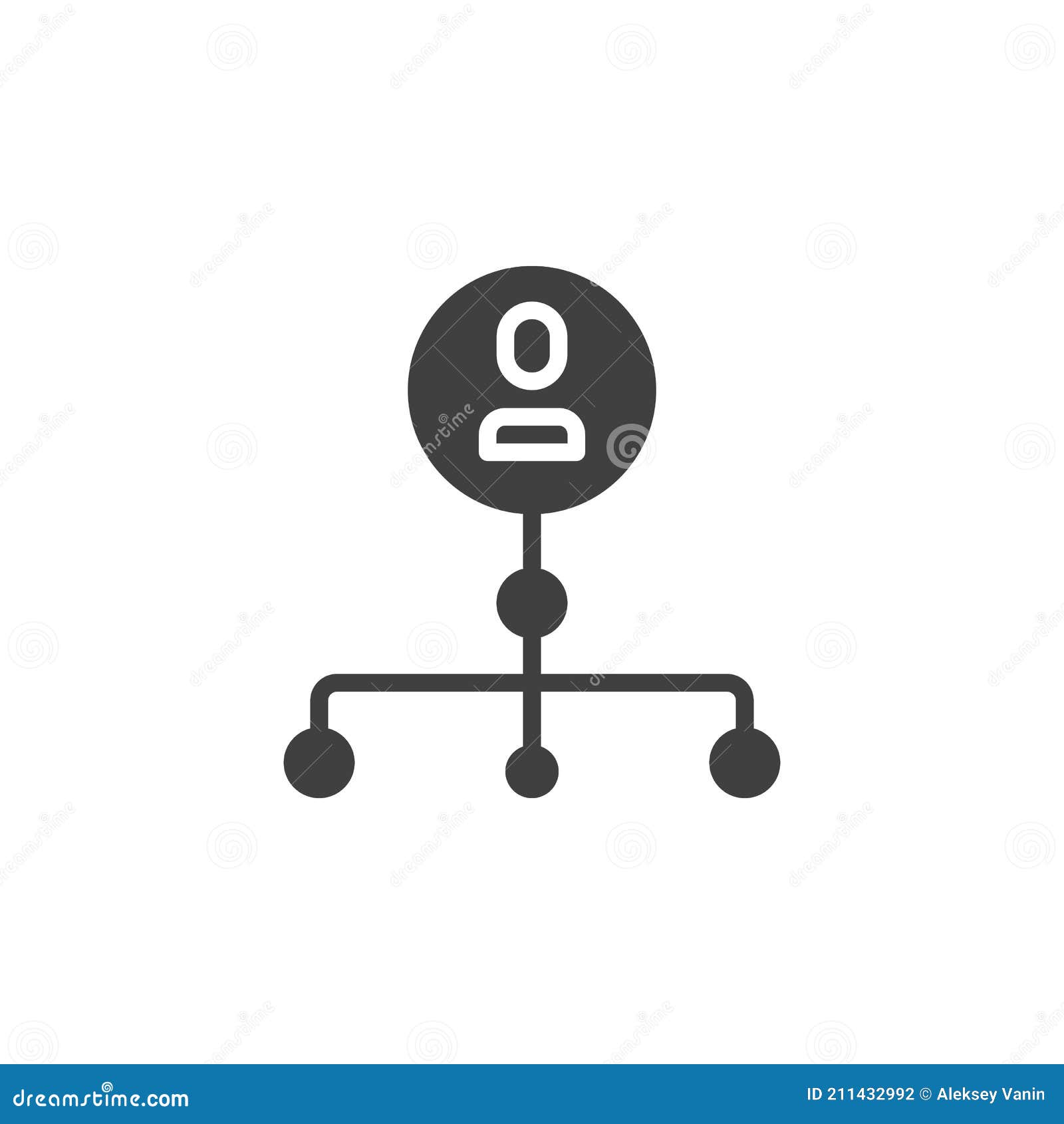 Organization Chart Vector Icon Stock Vector - Illustration of structure ...