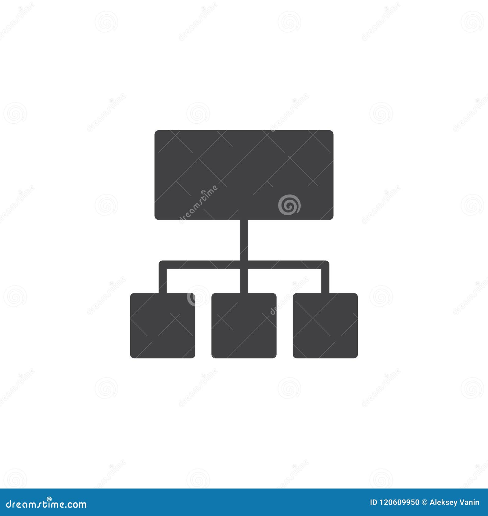 Organization Chart Vector Icon Stock Vector - Illustration of structure ...