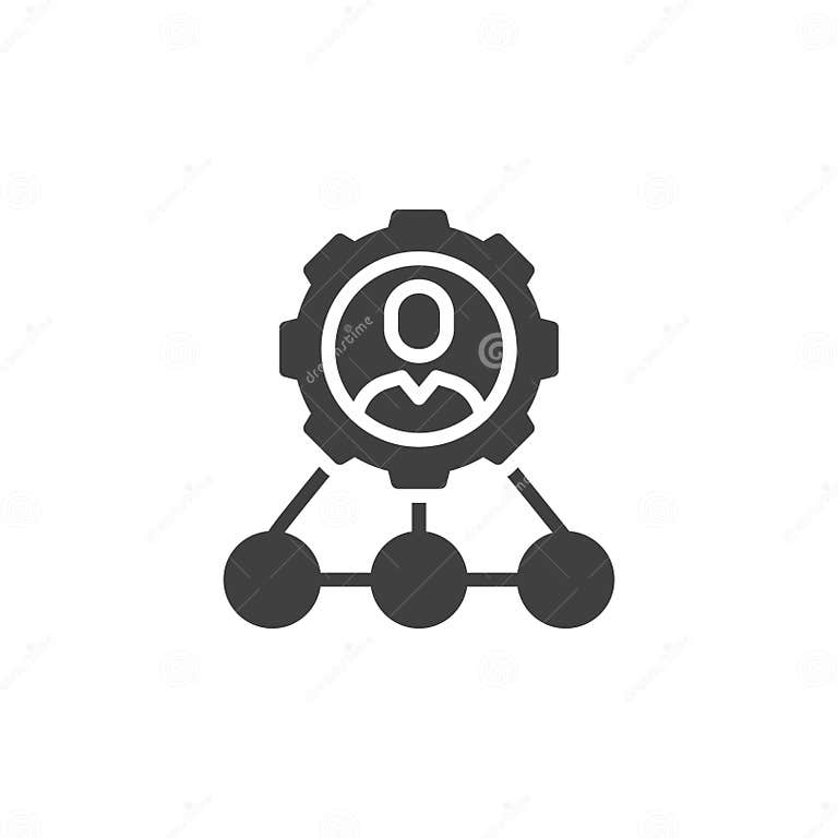 Organization Chart Vector Icon Stock Vector - Illustration of single ...