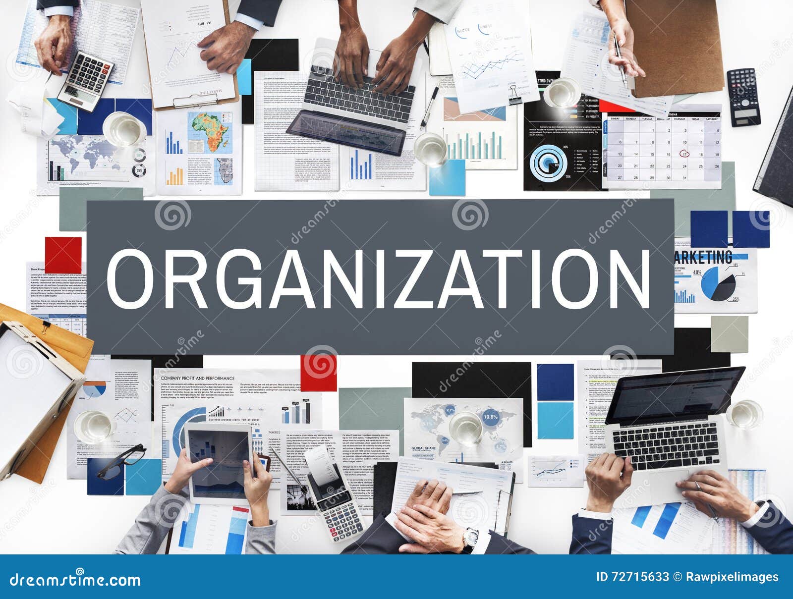 Organization Collaboration Company Group Team Concept Stock Image ...