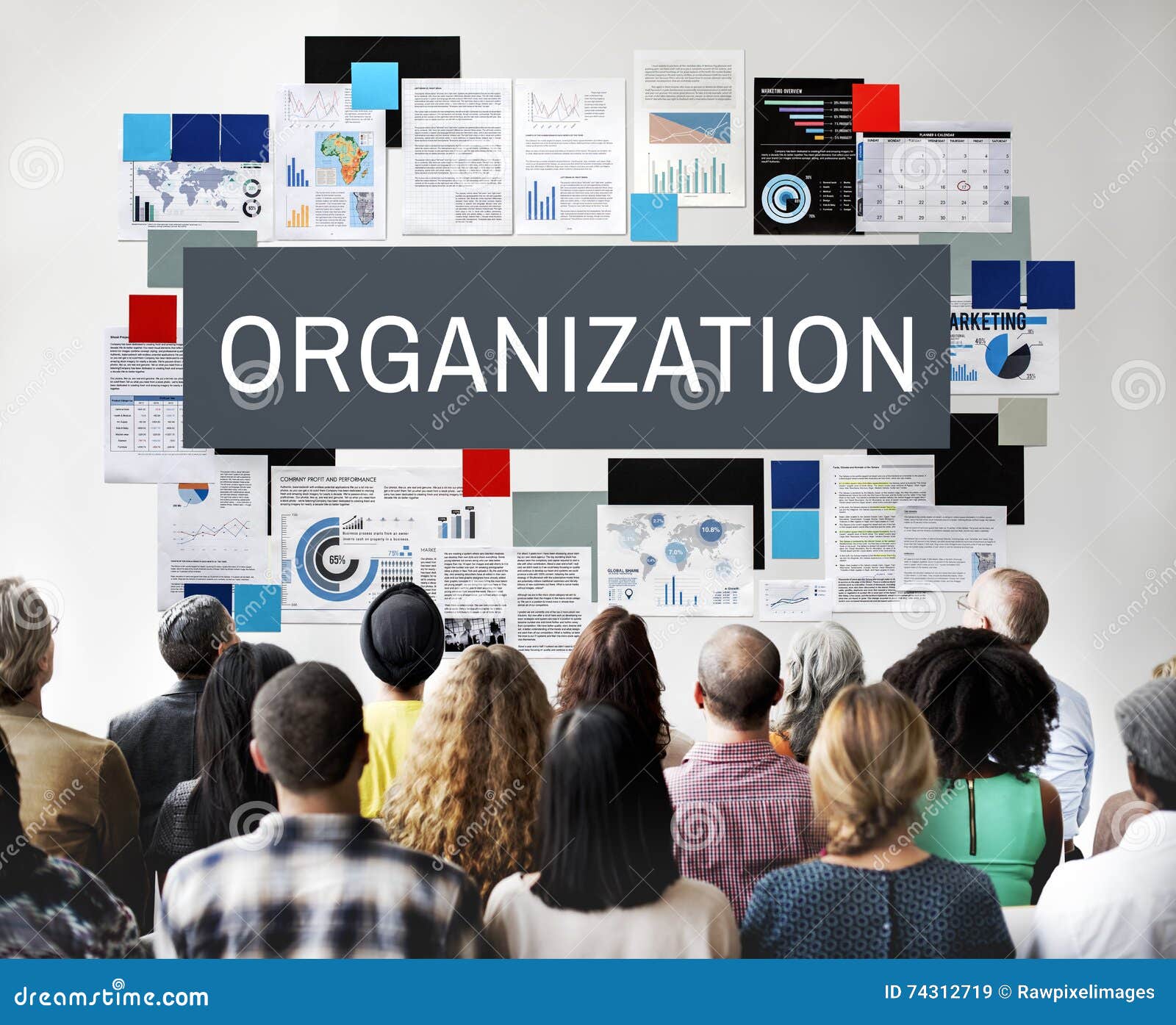 Organization Collaboration Company Group Team Concept Stock Image ...