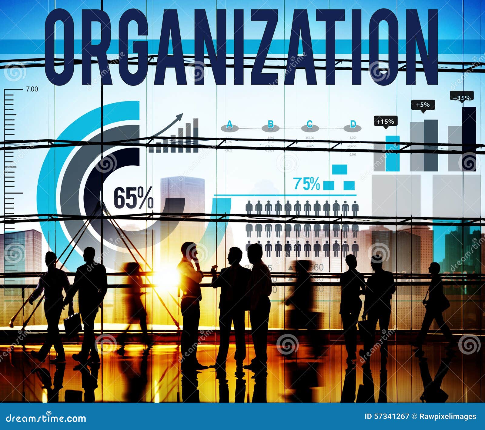 Organization Corporate Business Commitment Team Concept Stock Image ...
