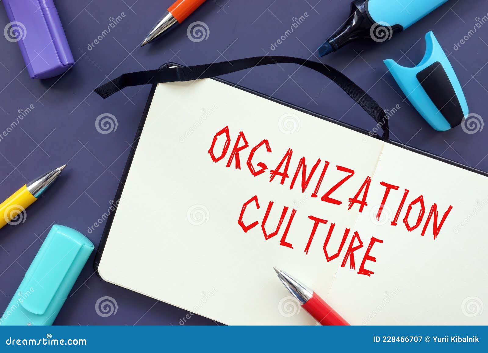 Organization Culture Phrase on the Page Stock Image - Image of ...
