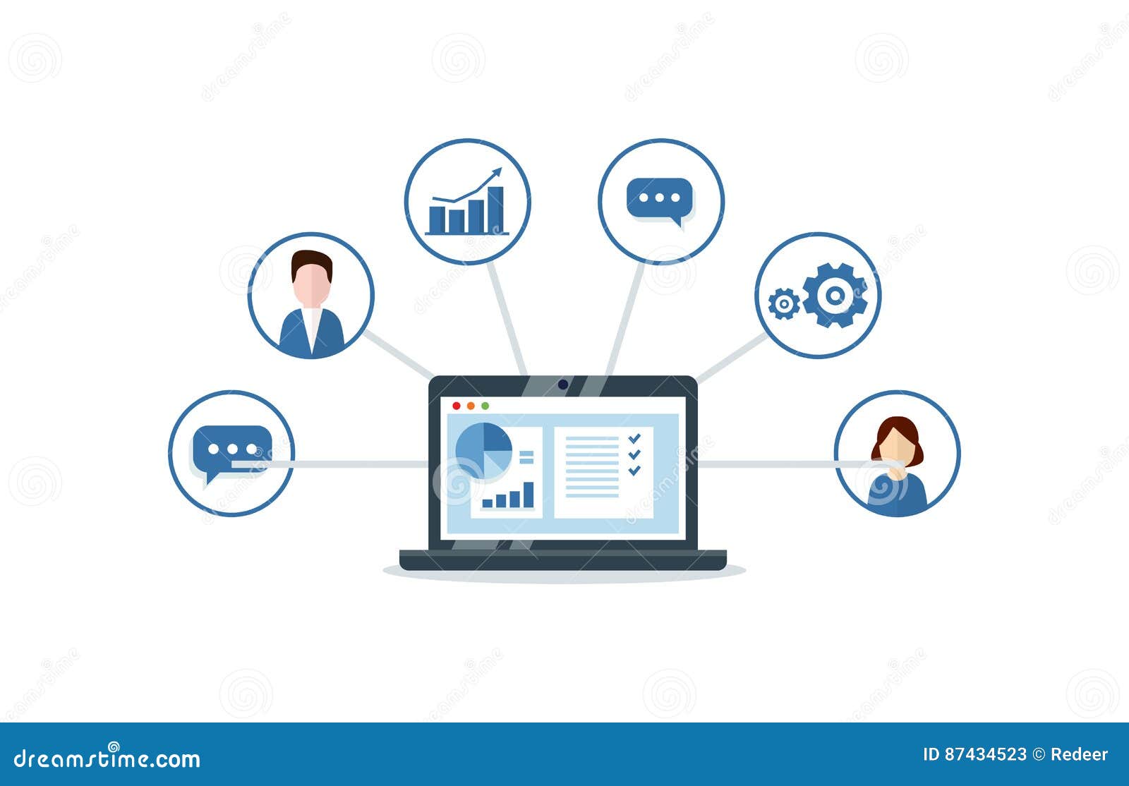 Organization of Data on Work with Clients, CRM Concept. Customer ...
