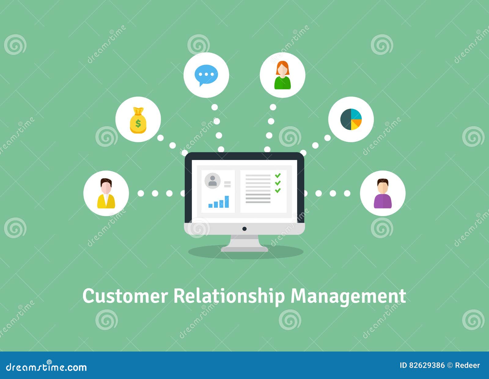 Organization of Data on Work with Clients, CRM Concept. Customer ...