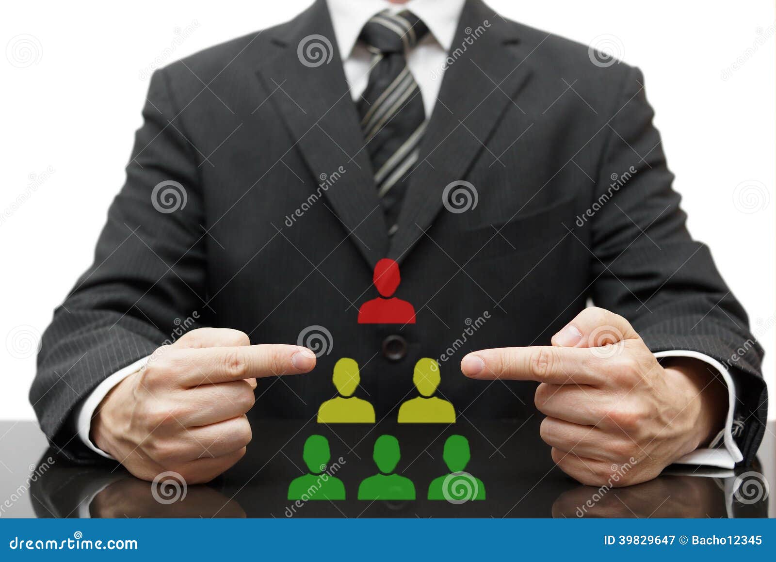 Organization with Difficult Boss, Bad Middle Management Stock Image ...