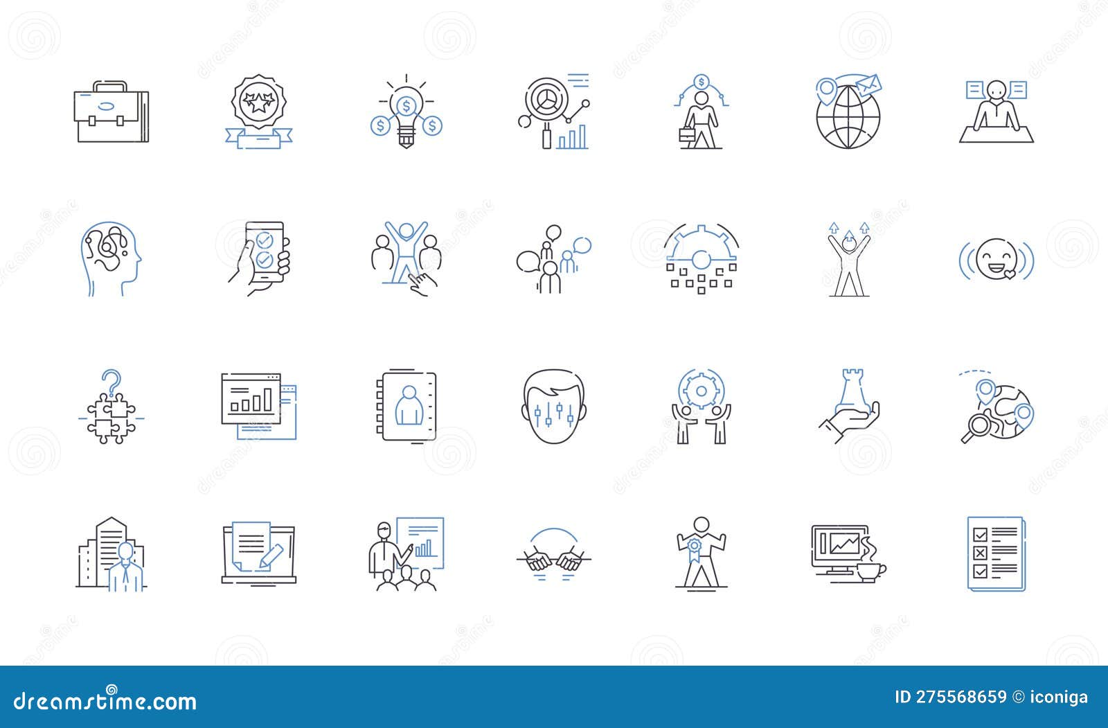 Organization Evolution Line Icons Collection. Adaptation, Progression ...