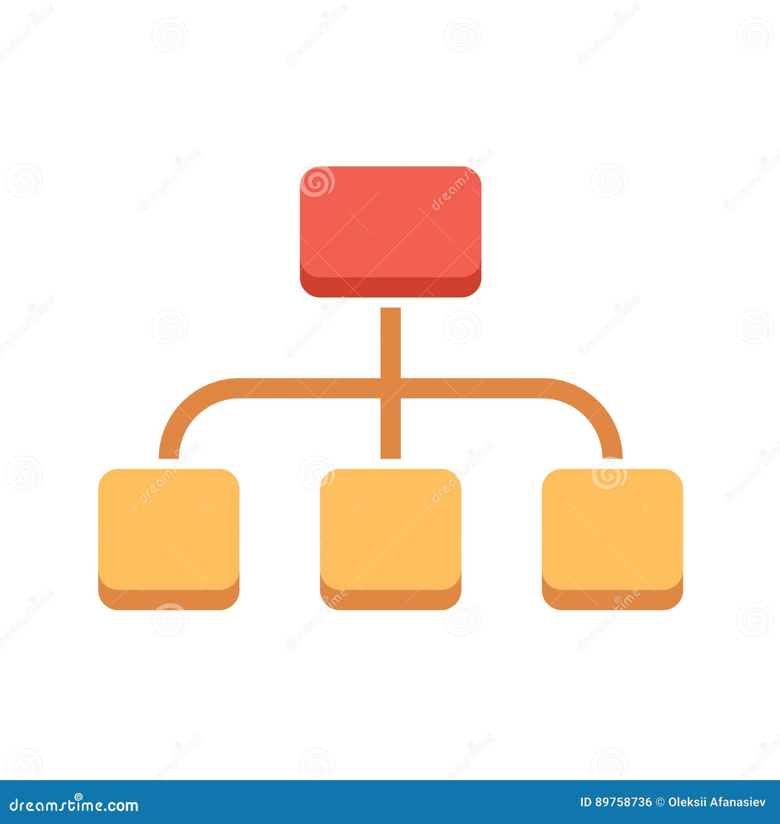 Organization Flat Vector Icon Stock Vector - Illustration of info ...