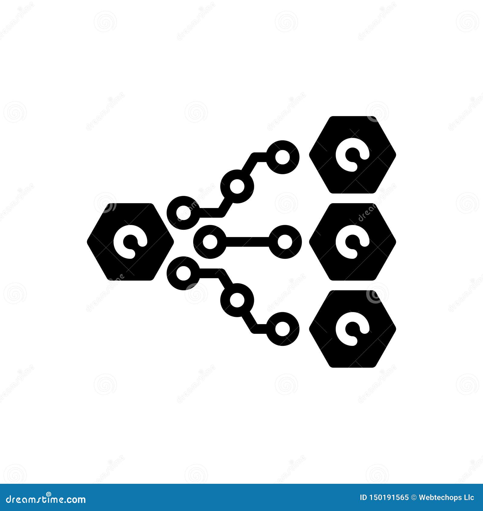 Black Solid Icon for Organization, Company and Corporate Stock Vector ...