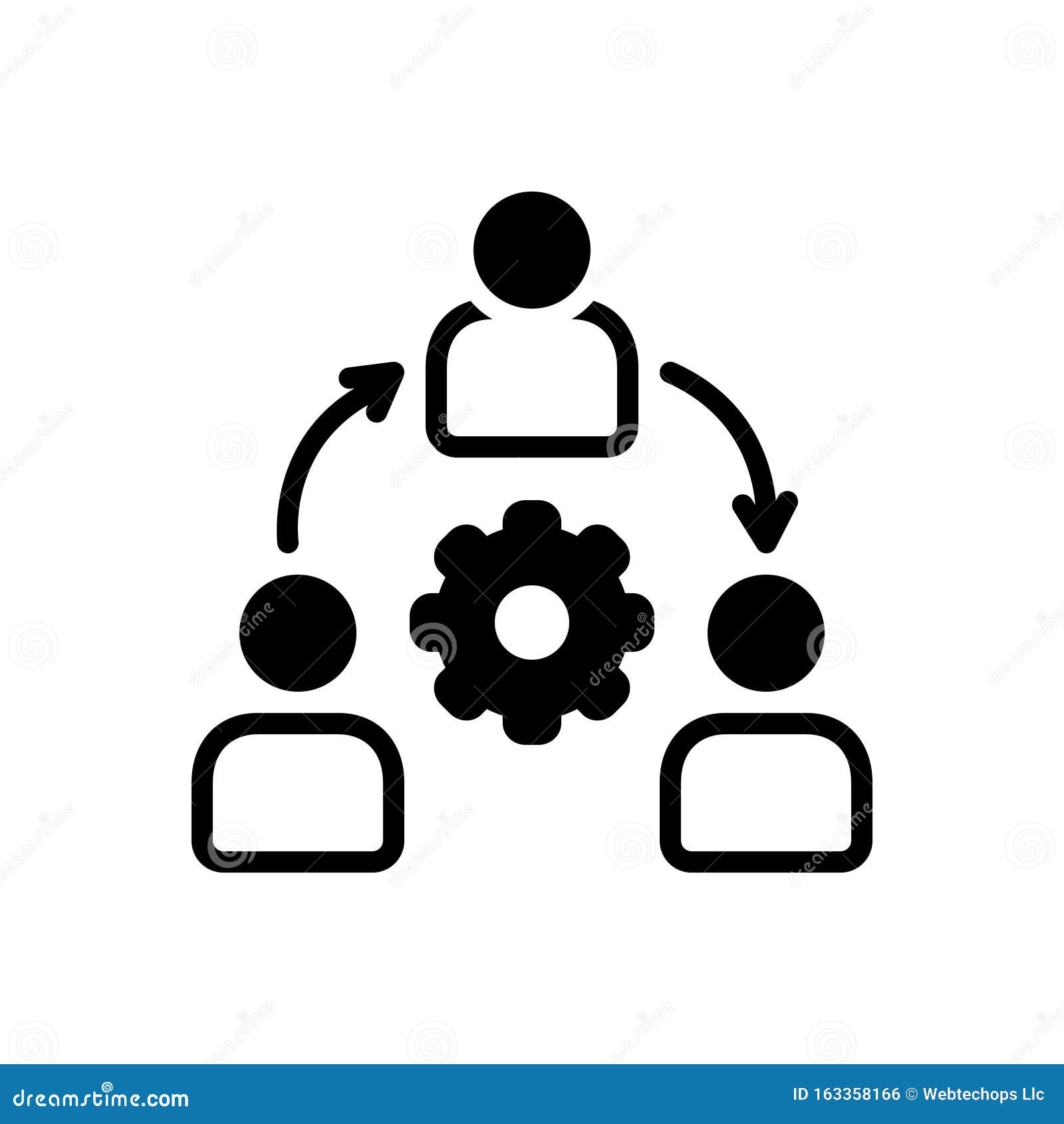 Black Solid Icon for Organization, Conglomerate and Consortium Stock ...