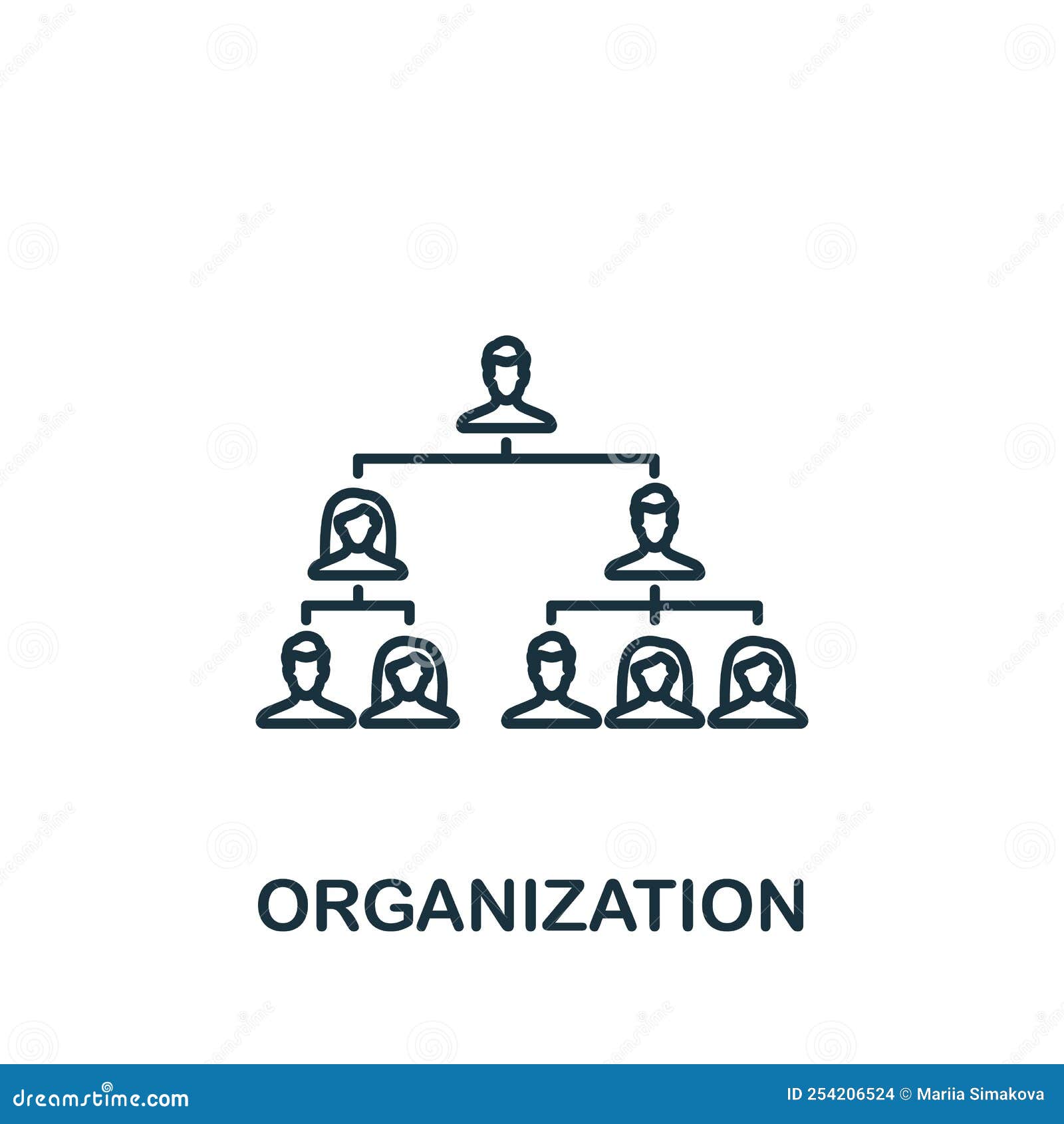 Organization Icon. Line Simple Icon for Templates, Web Design and ...