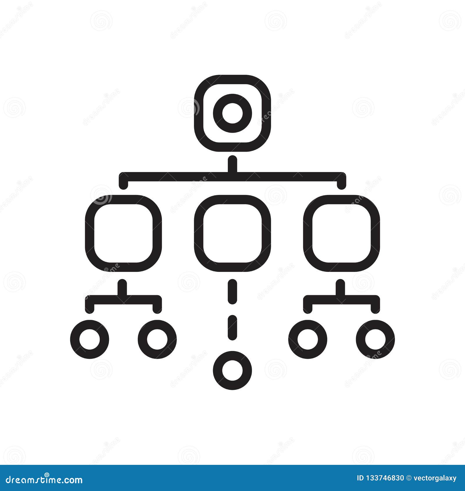 Organization Icon Vector Sign and Symbol Isolated on White Background ...