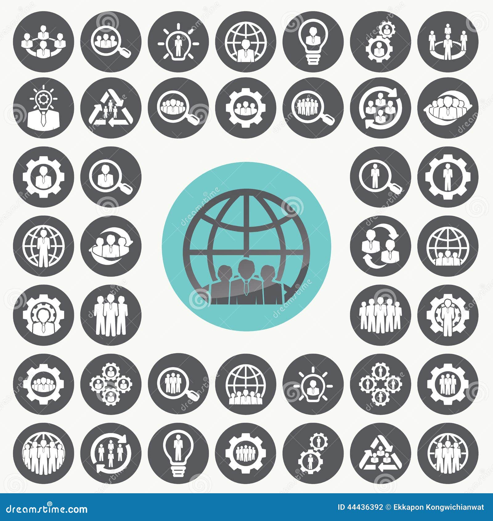 Organization icons set. stock illustration. Illustration of business ...