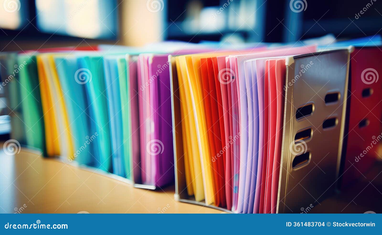 Organization Office Folders Stock Illustration - Illustration of ...