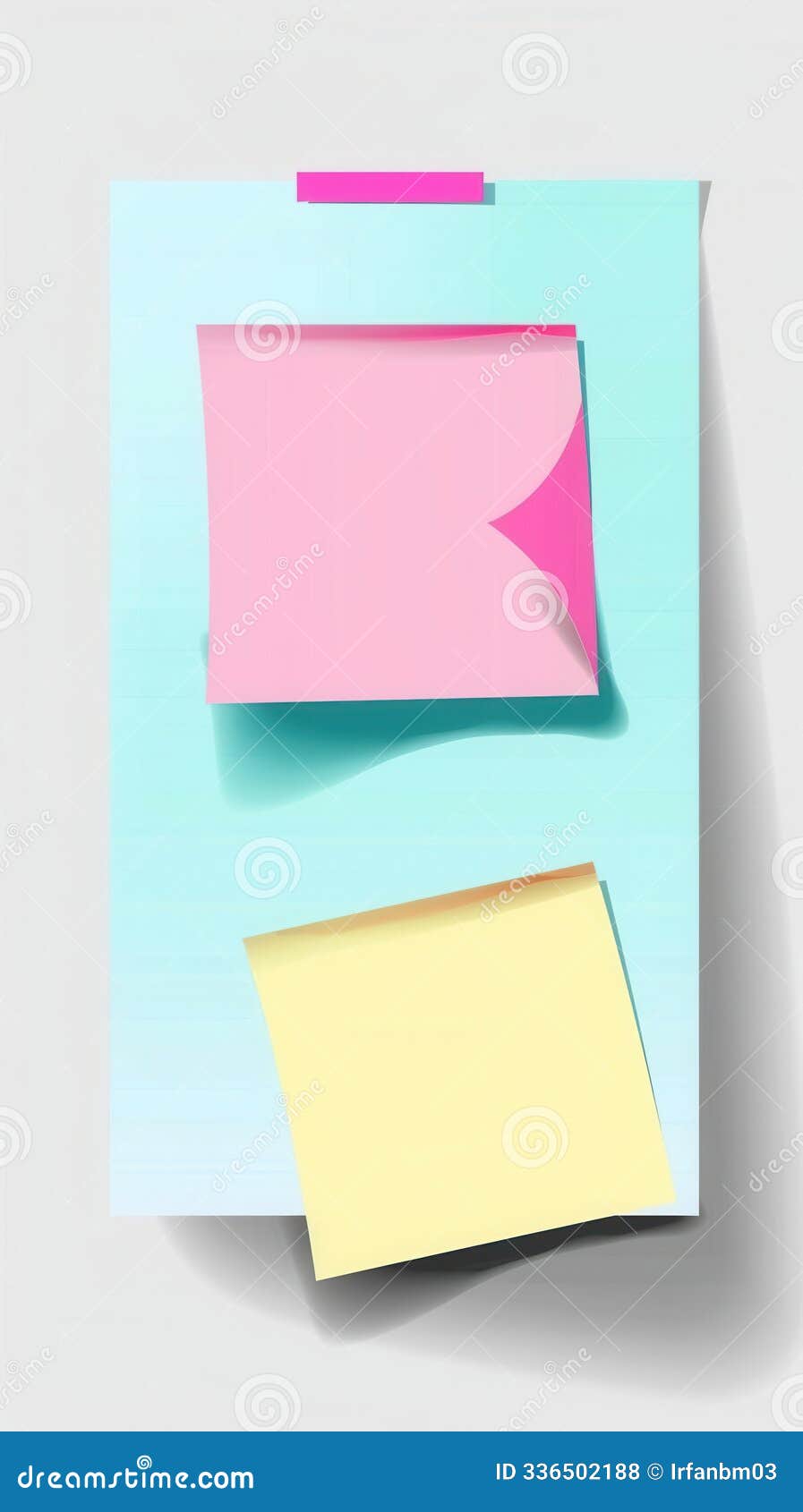 Organization and Productivity. Sticky Note on Transparent Background ...
