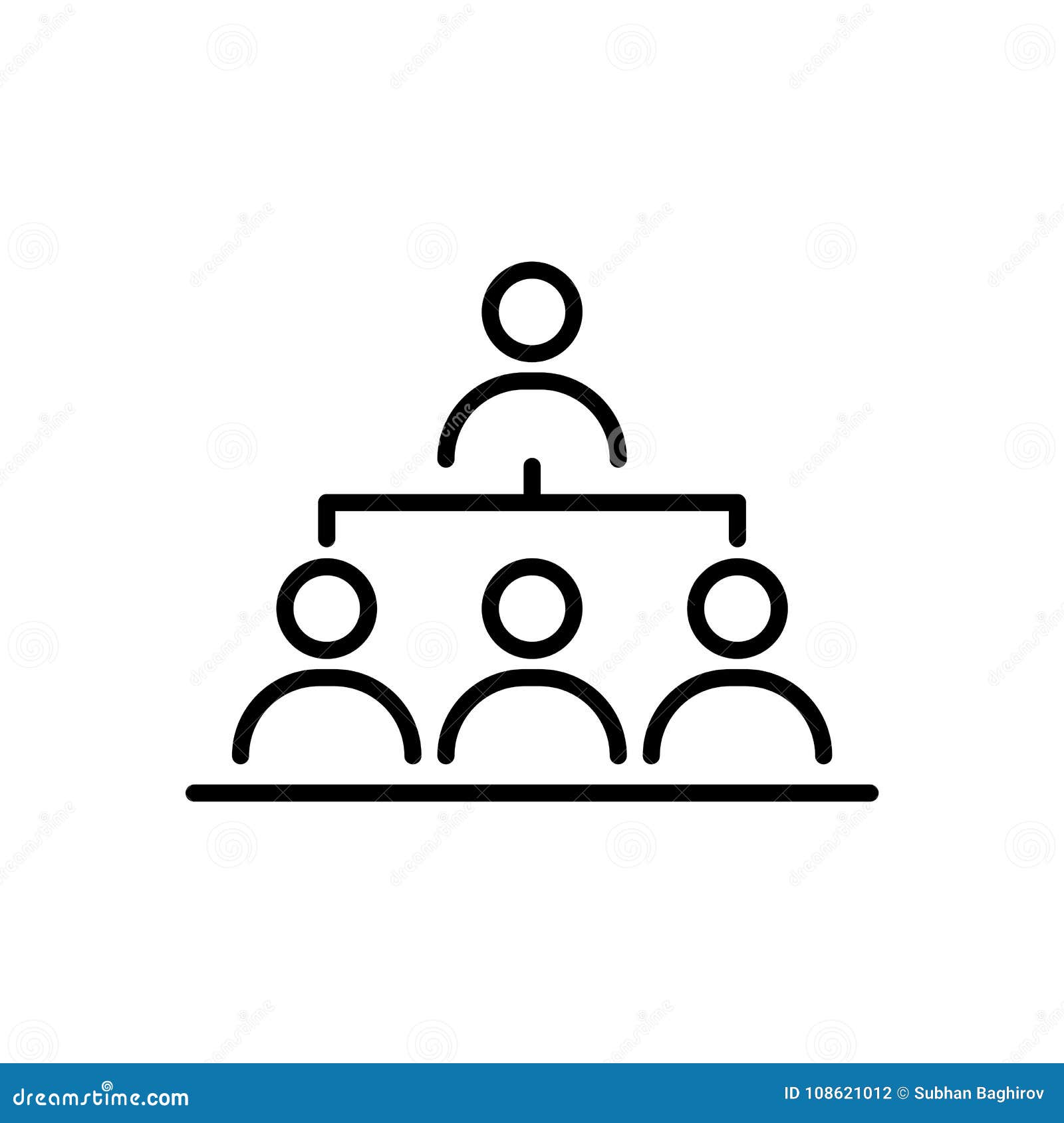 Organization Structure Business People Icon Simple Line Flat ... Organization Structure Business People Icon Simple Line Flat ...