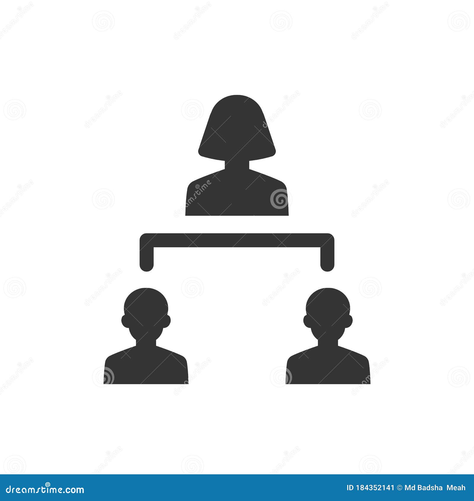 Organization Structure Icon Stock Vector - Illustration of ...