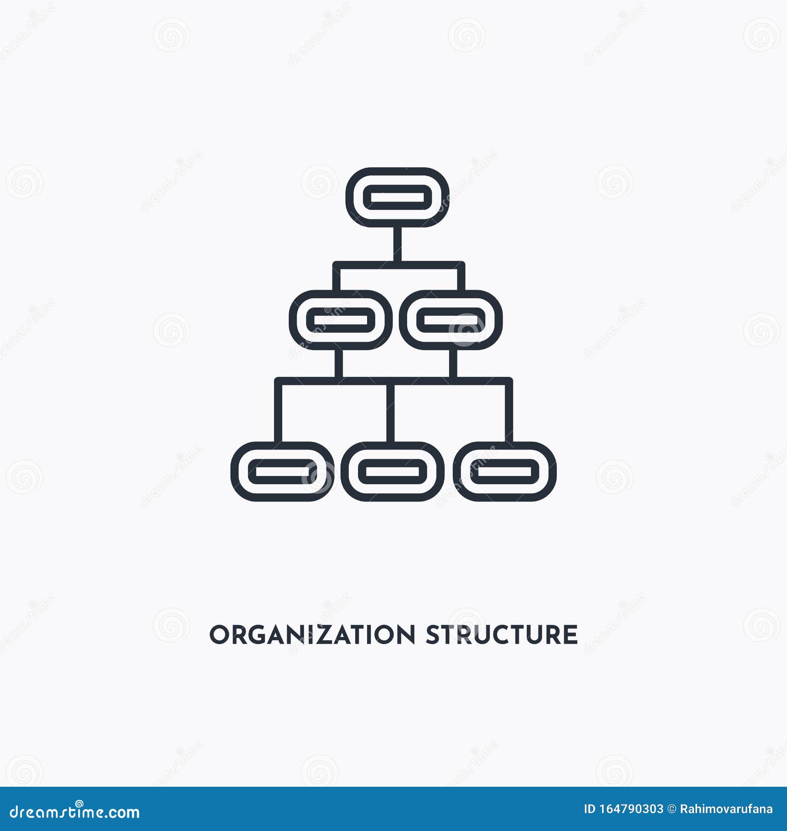 Organization Structure Outline Icon. Simple Linear Element Illustration ...