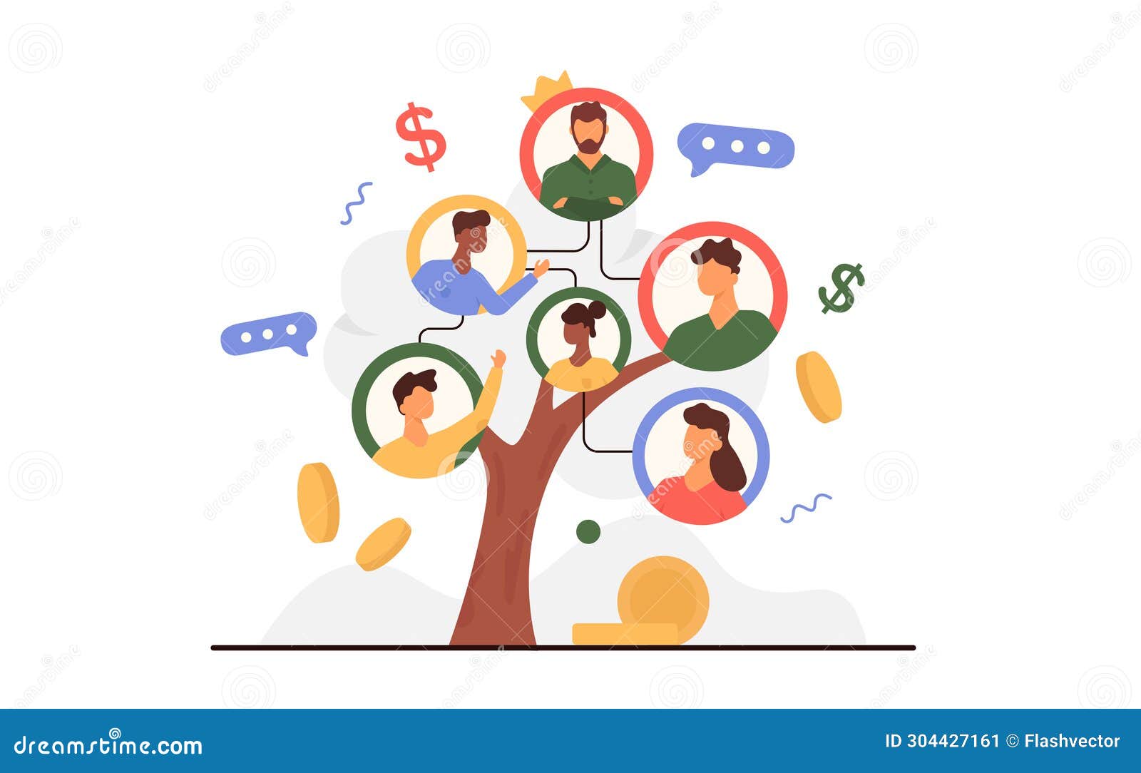 Groups Of Tree Silhouettes - Conifers, Shrubs, Grass - Vectors ...