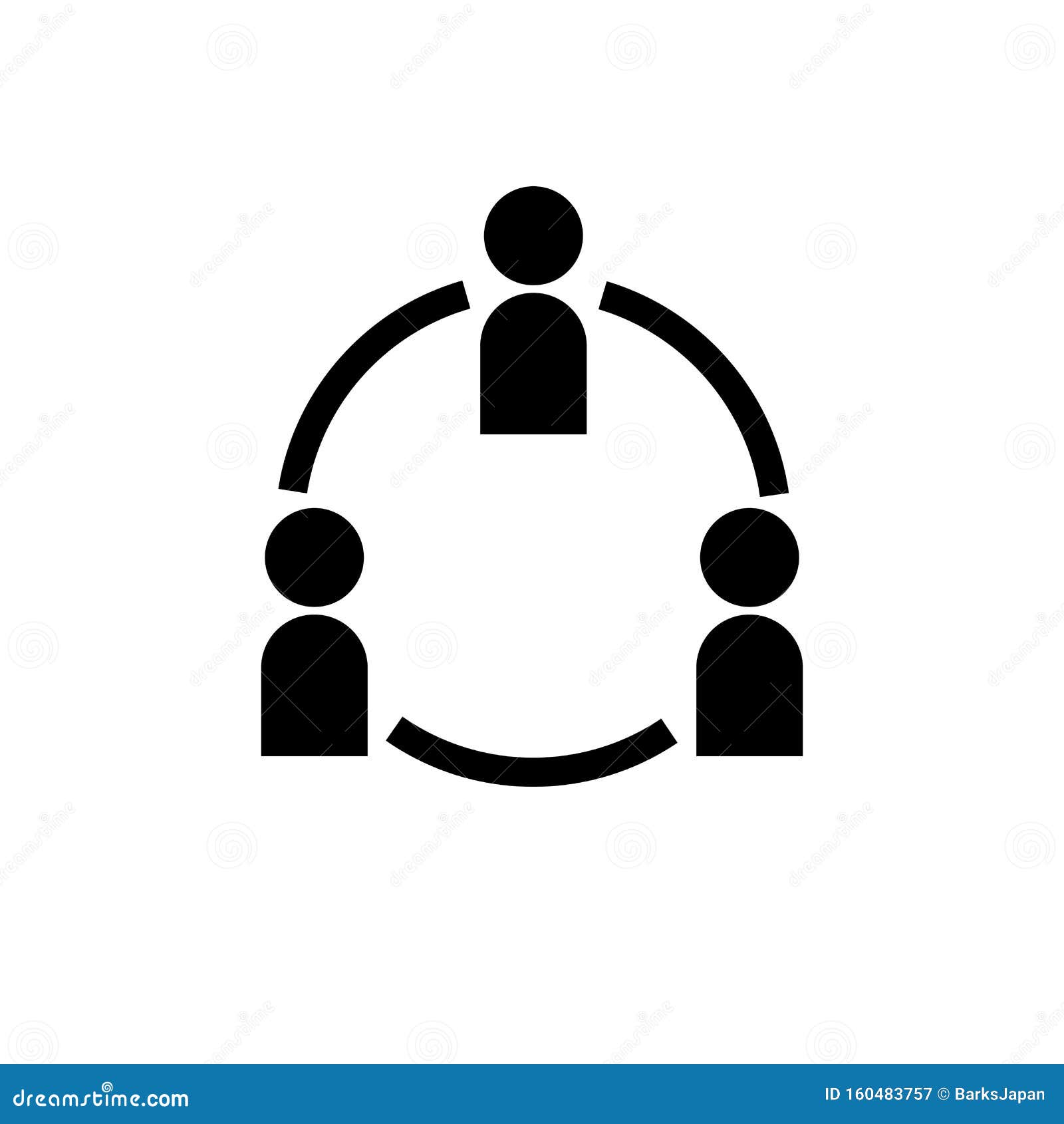 Organization / Teamwork / Relationship Icon Cartoon Vector ...