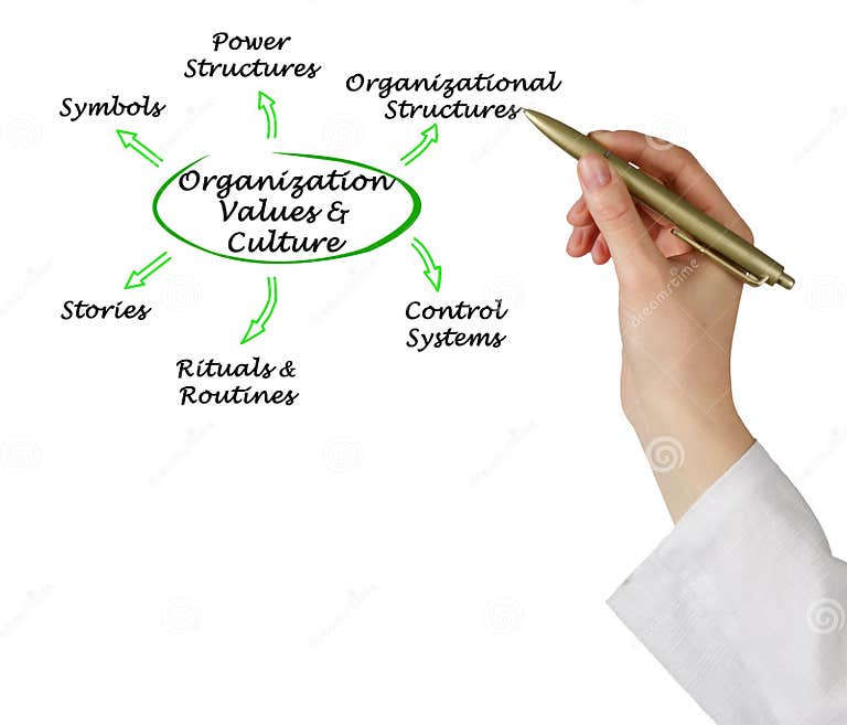 Organization Values & Culture Stock Image - Image of drawing, diagram ...