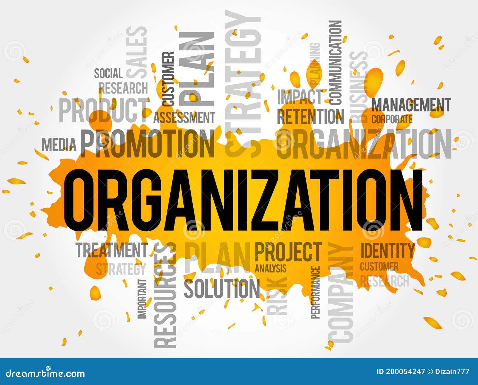 ORGANIZATION word cloud stock illustration. Illustration of group ...