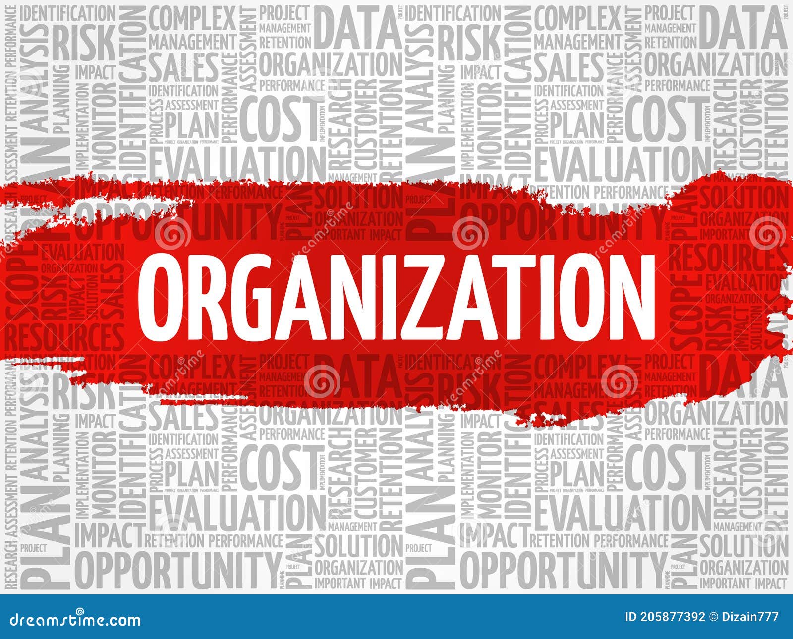 Organization word cloud stock illustration. Illustration of destination ...