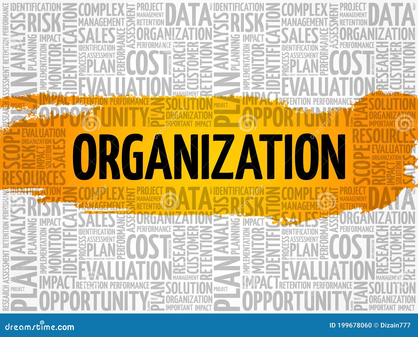 Organization Word Cloud Collage Stock Illustration - Illustration of ...