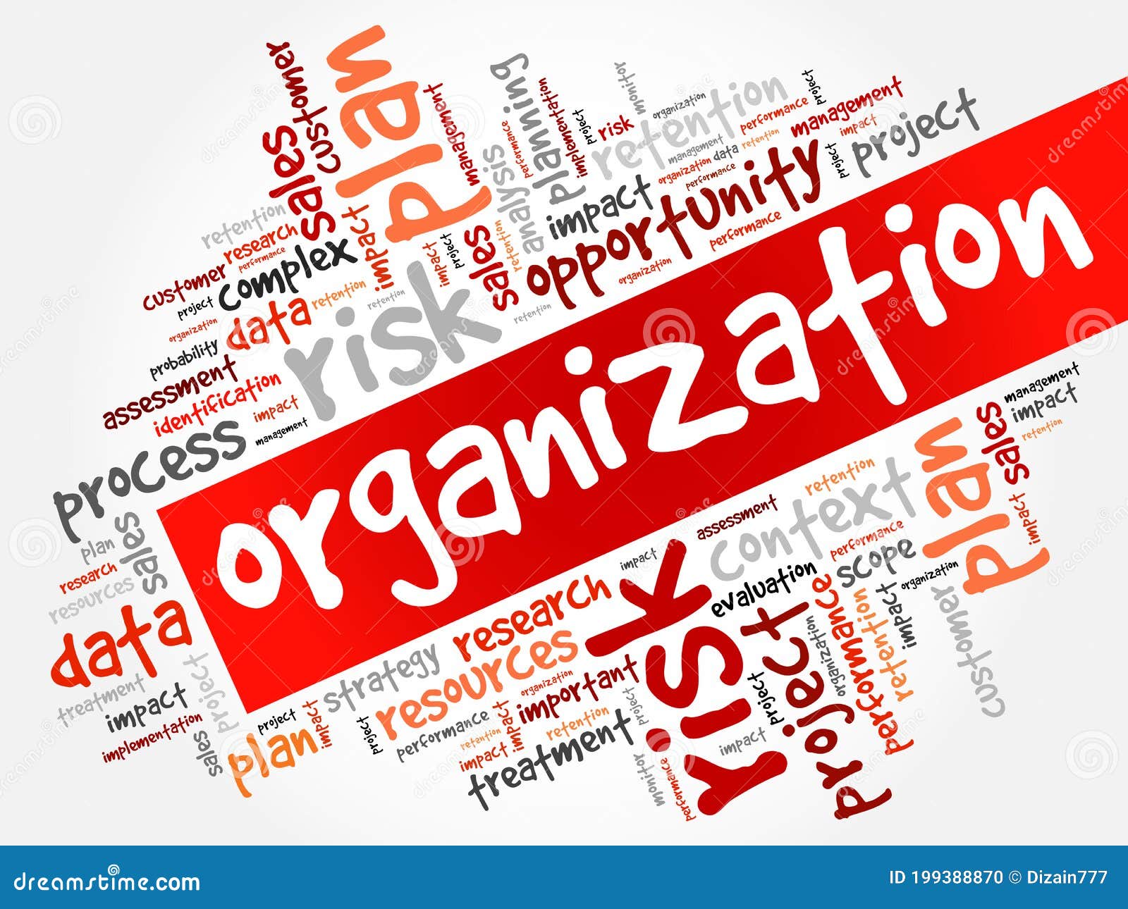Organization Word Cloud Collage Stock Illustration - Illustration of ...
