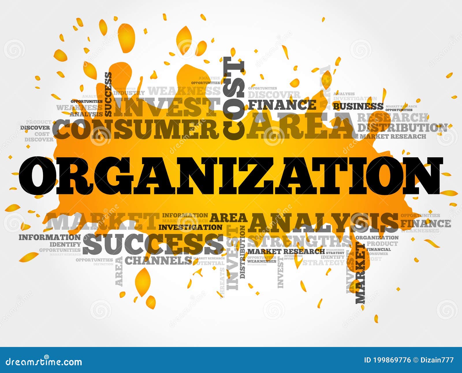 ORGANIZATION Word Cloud Collage Stock Illustration - Illustration of ...