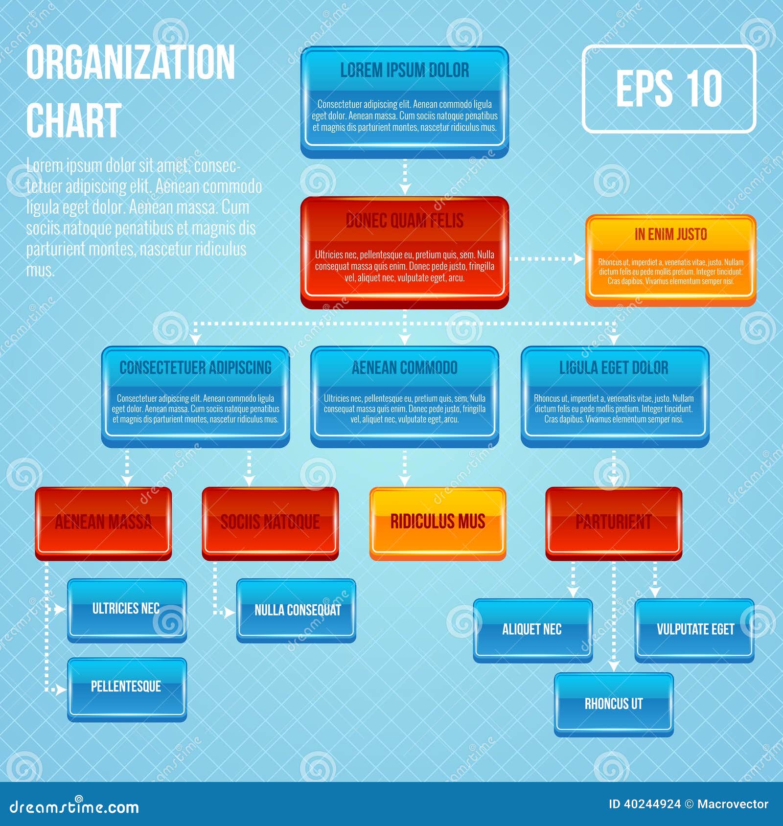 Organizational Chart 3d Concept Stock Vector - Illustration of layout ...