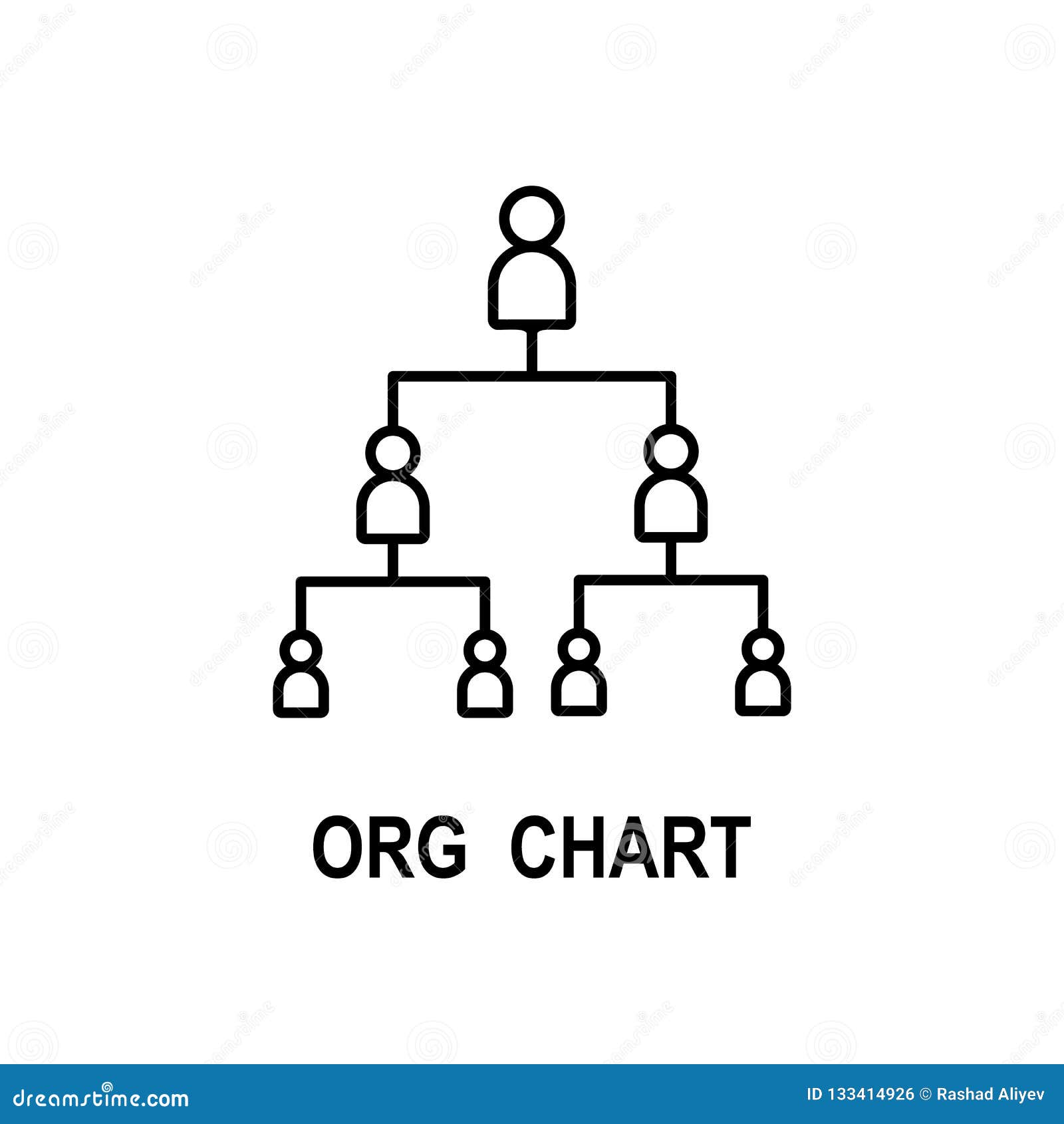 Organizational Chart Icon. Element of Business Structure Icon for ...