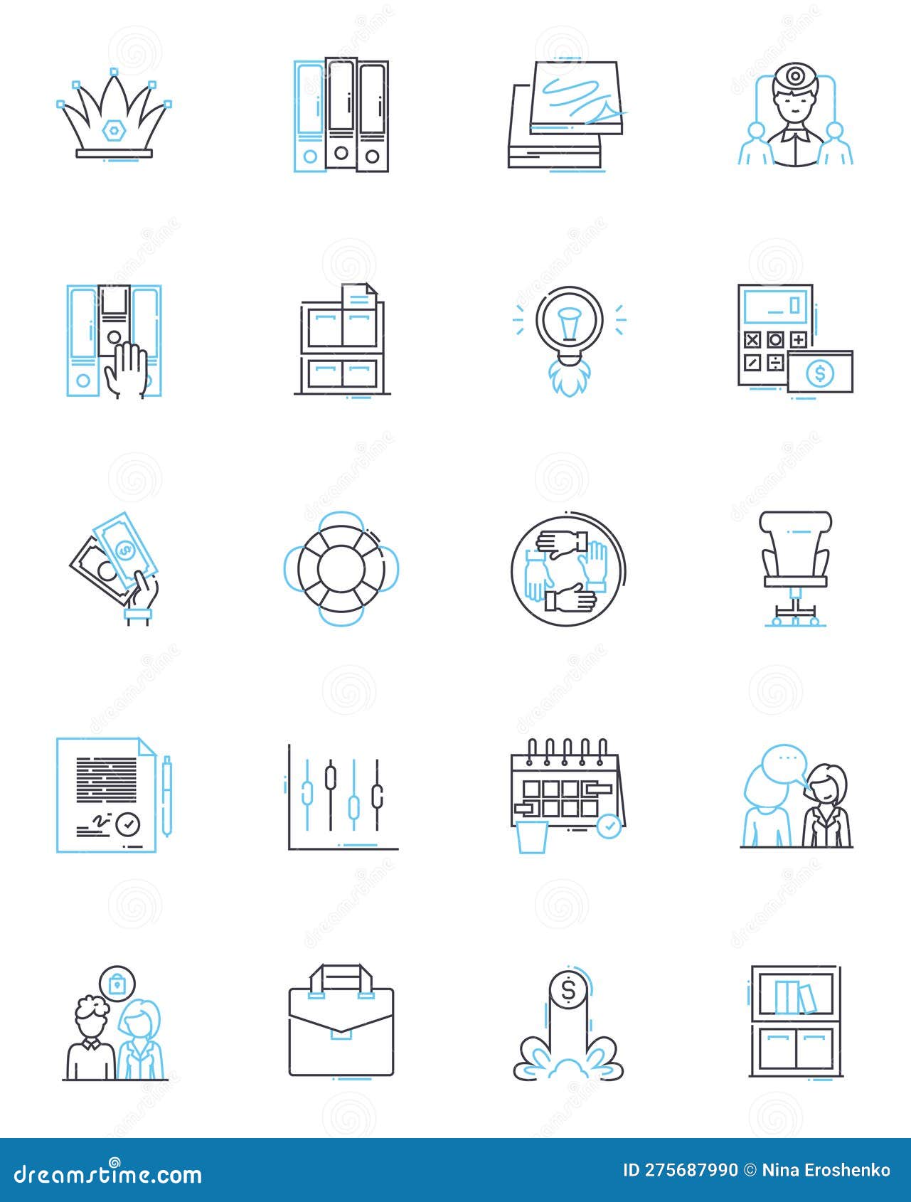 Organizational Chart Linear Icons Set. Hierarchy, Departments, Roles ... Organizational Chart Linear Icons Set. Hierarchy, Departments, Roles ...