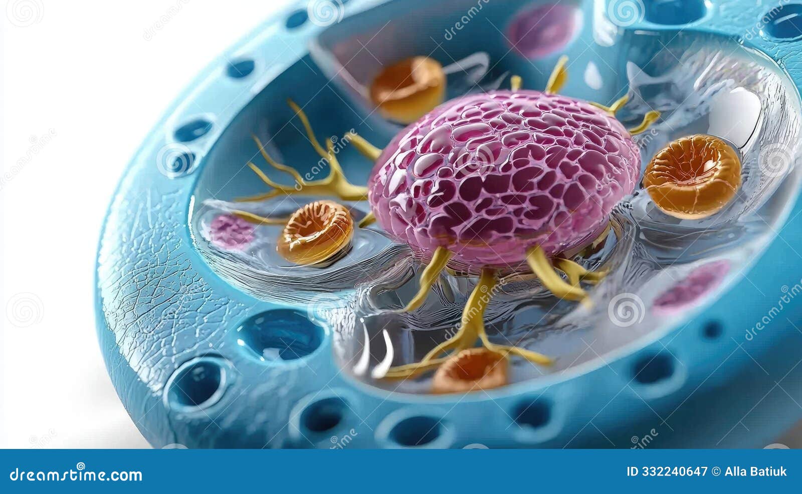 Organizational Structure: Cell in Section Illustrating Detailed Layout ...