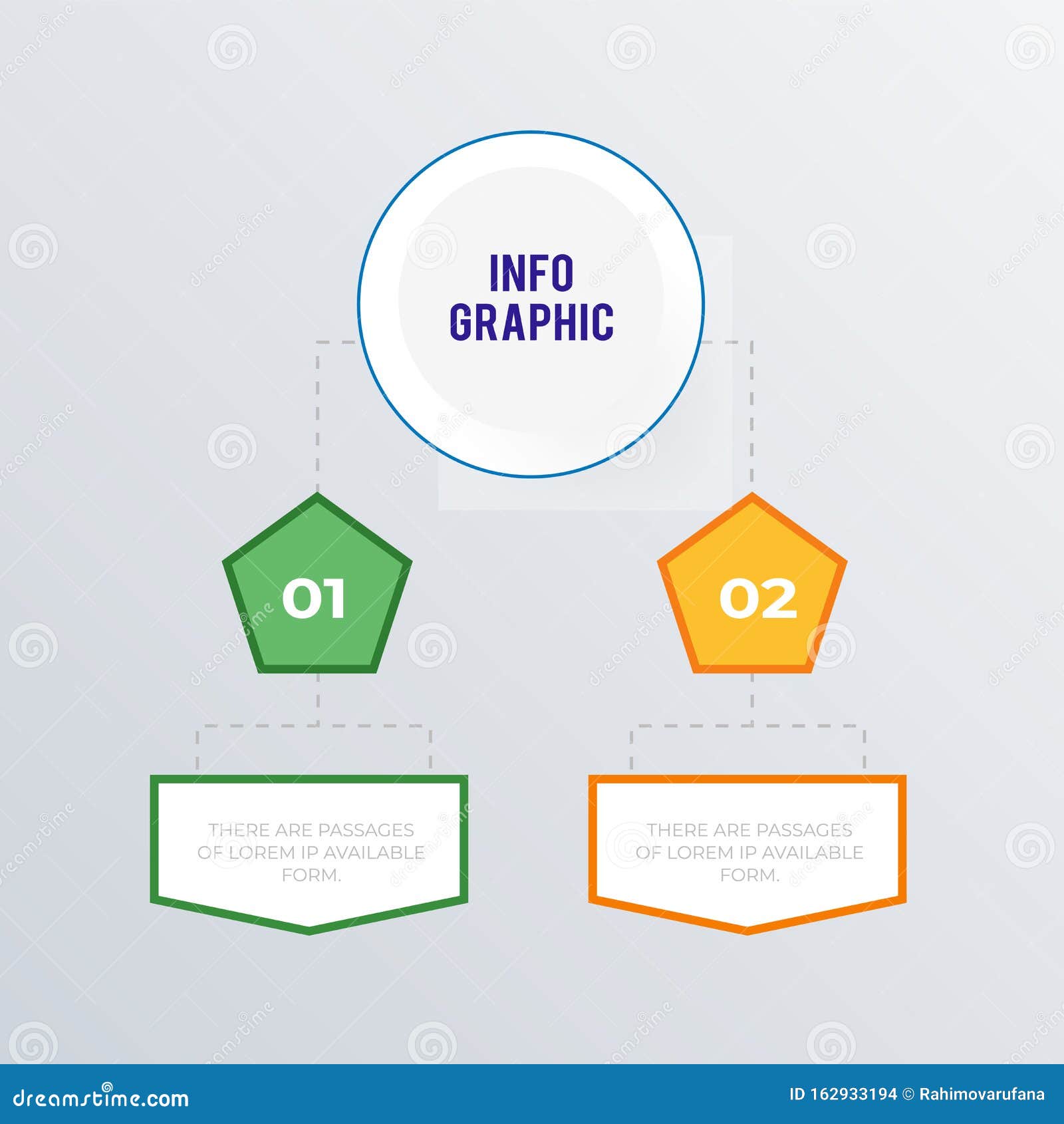 Organizational Structure Infographics Template Design. Business Concept ...