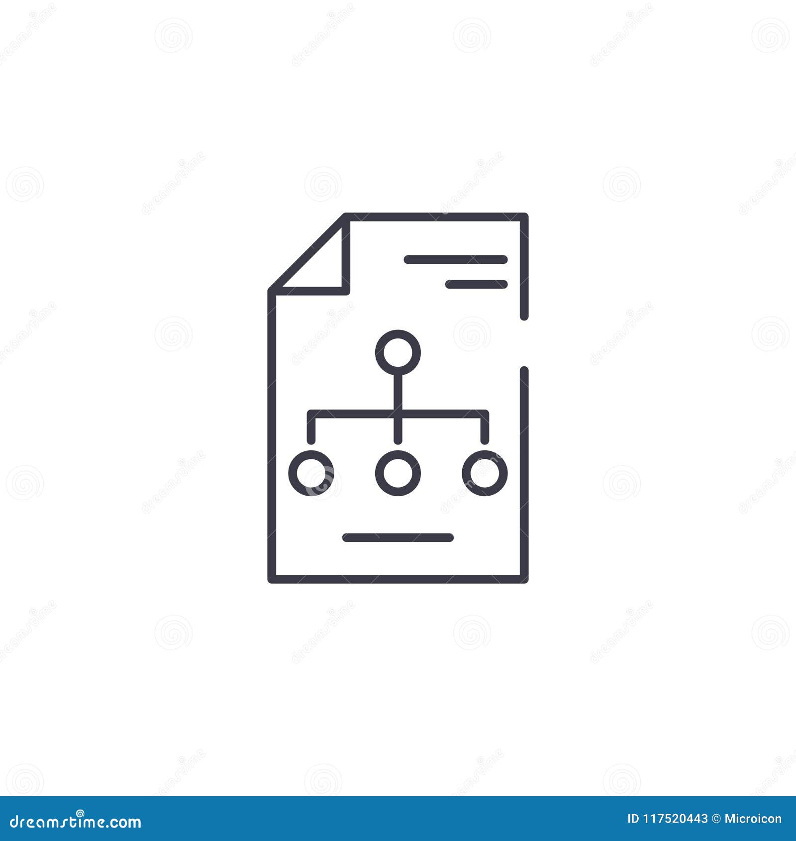 Organizational Structure Linear Icon Concept. Organizational Structure ...