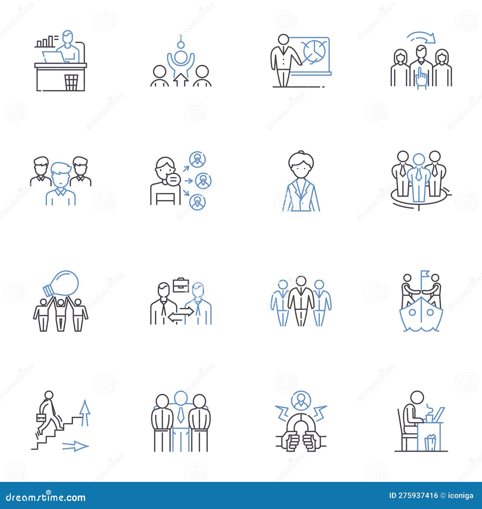 Organizational Structure Line Icons Collection. Hierarchy, Framework ... Organizational Structure Line Icons Collection. Hierarchy, Framework ...