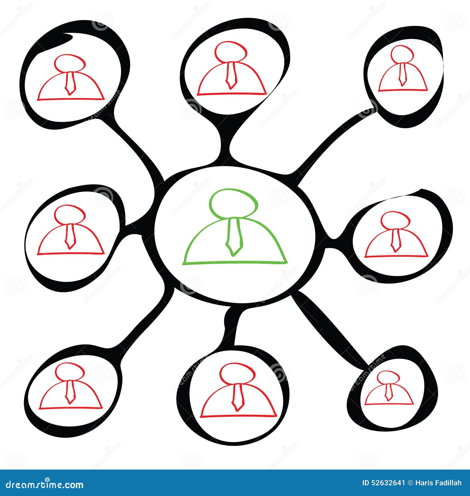 Organizational Structure Cartoon Vector | CartoonDealer.com #52632641