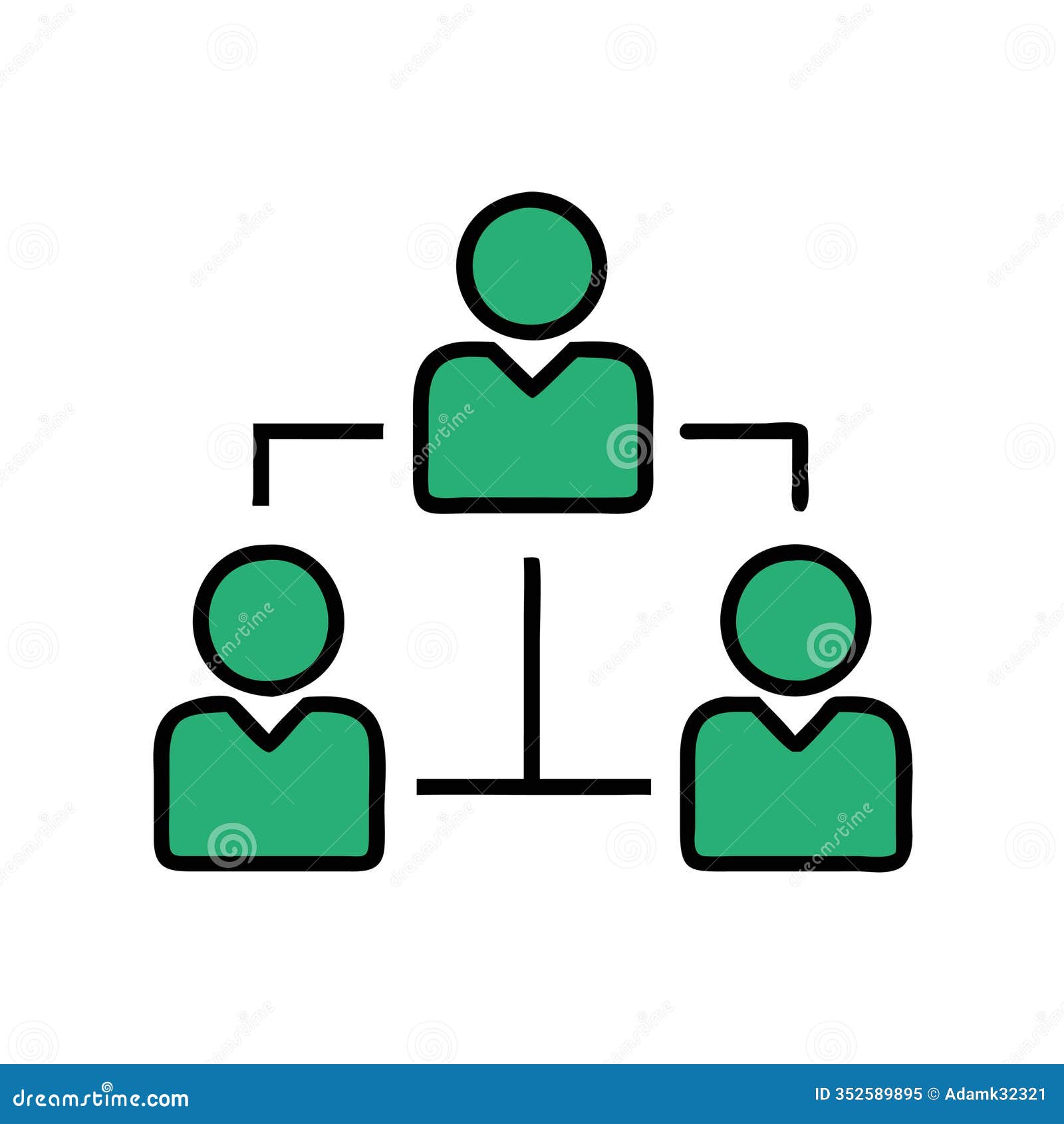 Organizational Structure Vector Illustration for Business and ...