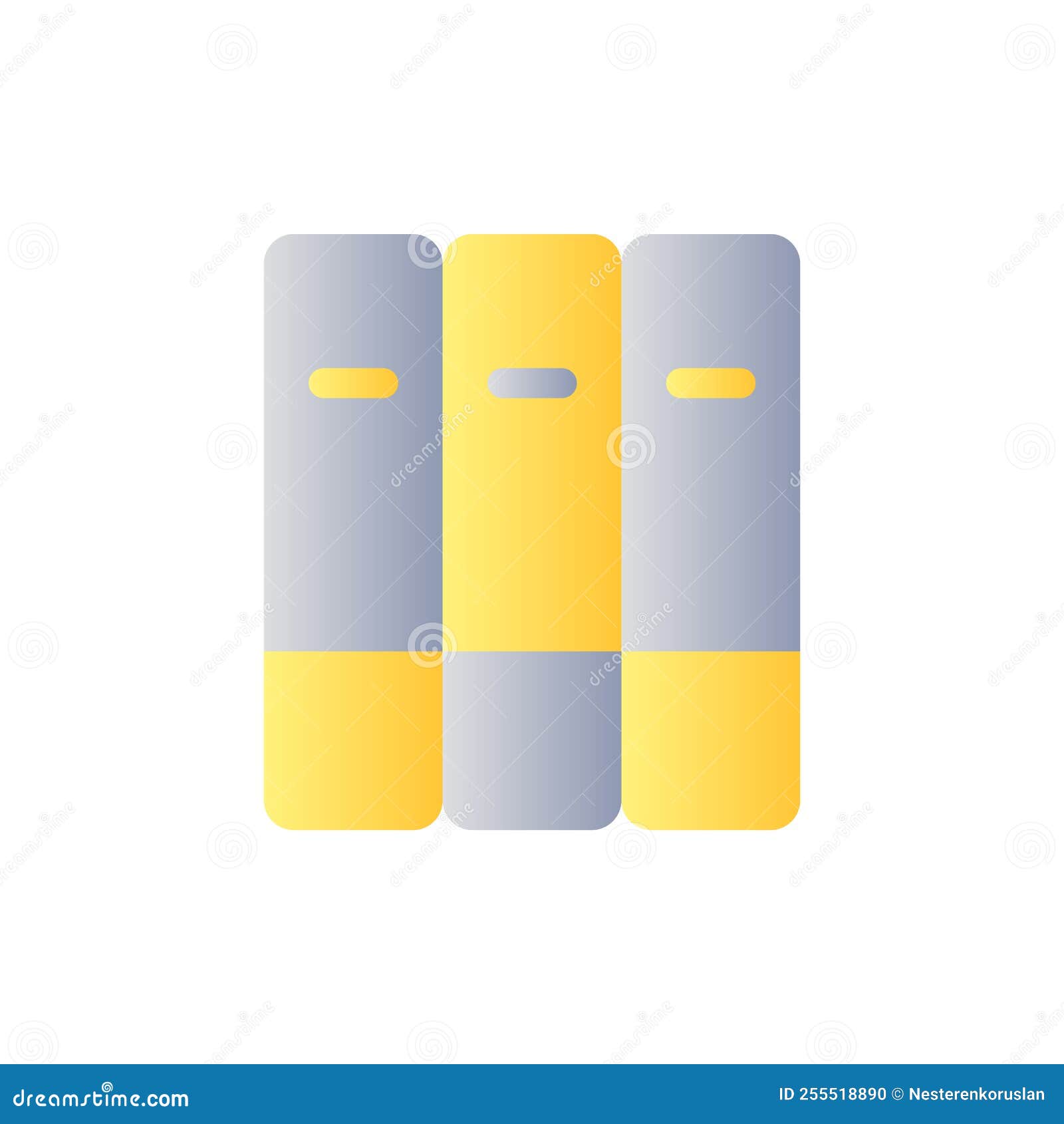 Organize Bookshelf Flat Gradient Two-color Ui Icon Stock Vector - Illustration of interface ...