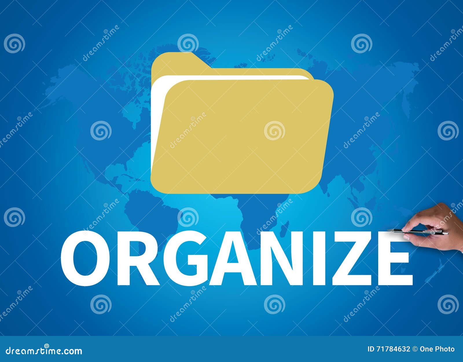 ORGANIZE stock photo. Image of networking, digital, corporate - 71784632