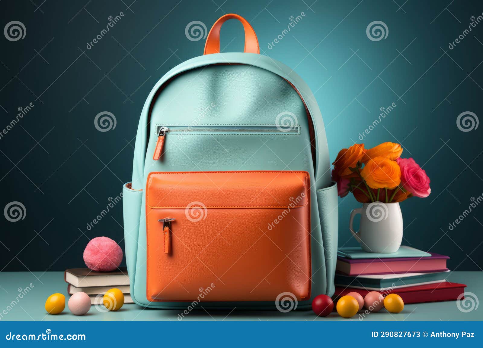 Organized Backpack Illustration for Back-to-School Vibes. Generative AI ...