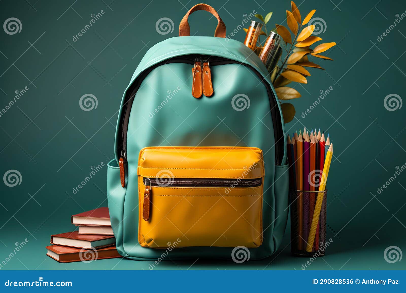 Organized Backpack Illustration for Back-to-School Vibes. Generative AI ...