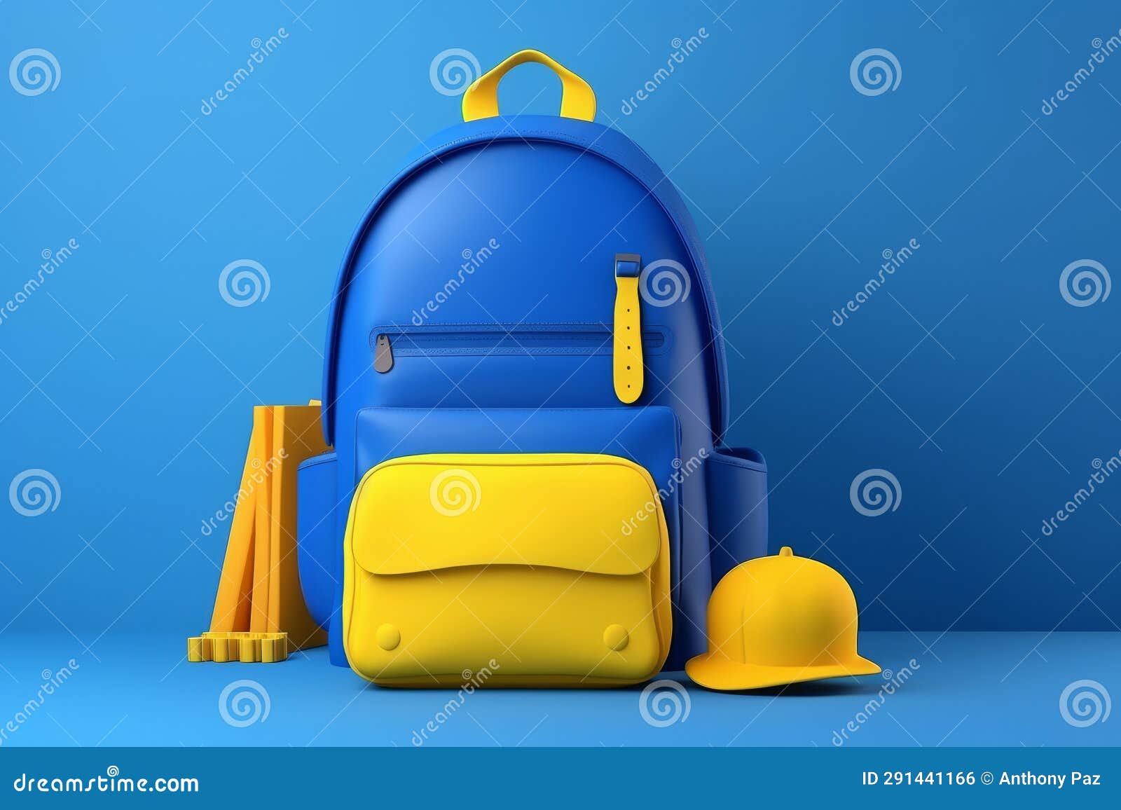 Organized Backpack Illustration for Back-to-School Vibes. Generative AI ...